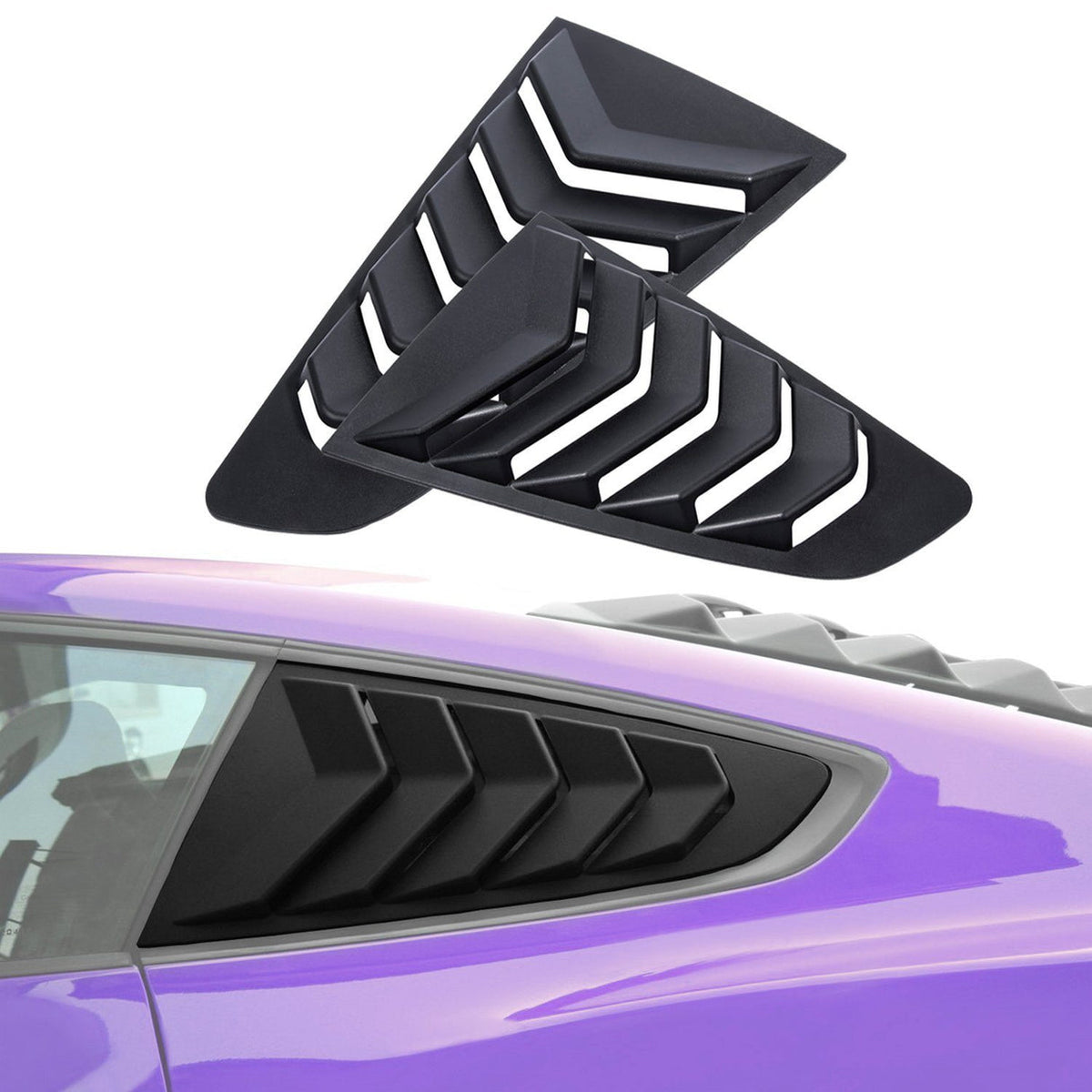 Camaro Window Louver Glossy Black 2016-2018 - ONECARWORLD