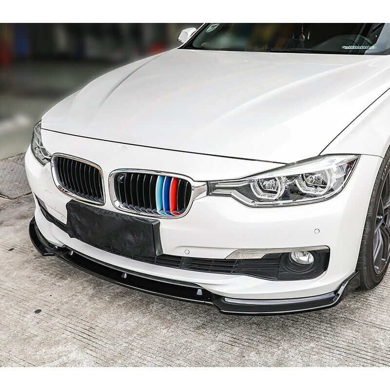 BMW F30 F35 3 Series Base 2013-2018 Front Bumper Lip Splitter Gloss Bl - ONECARWORLD