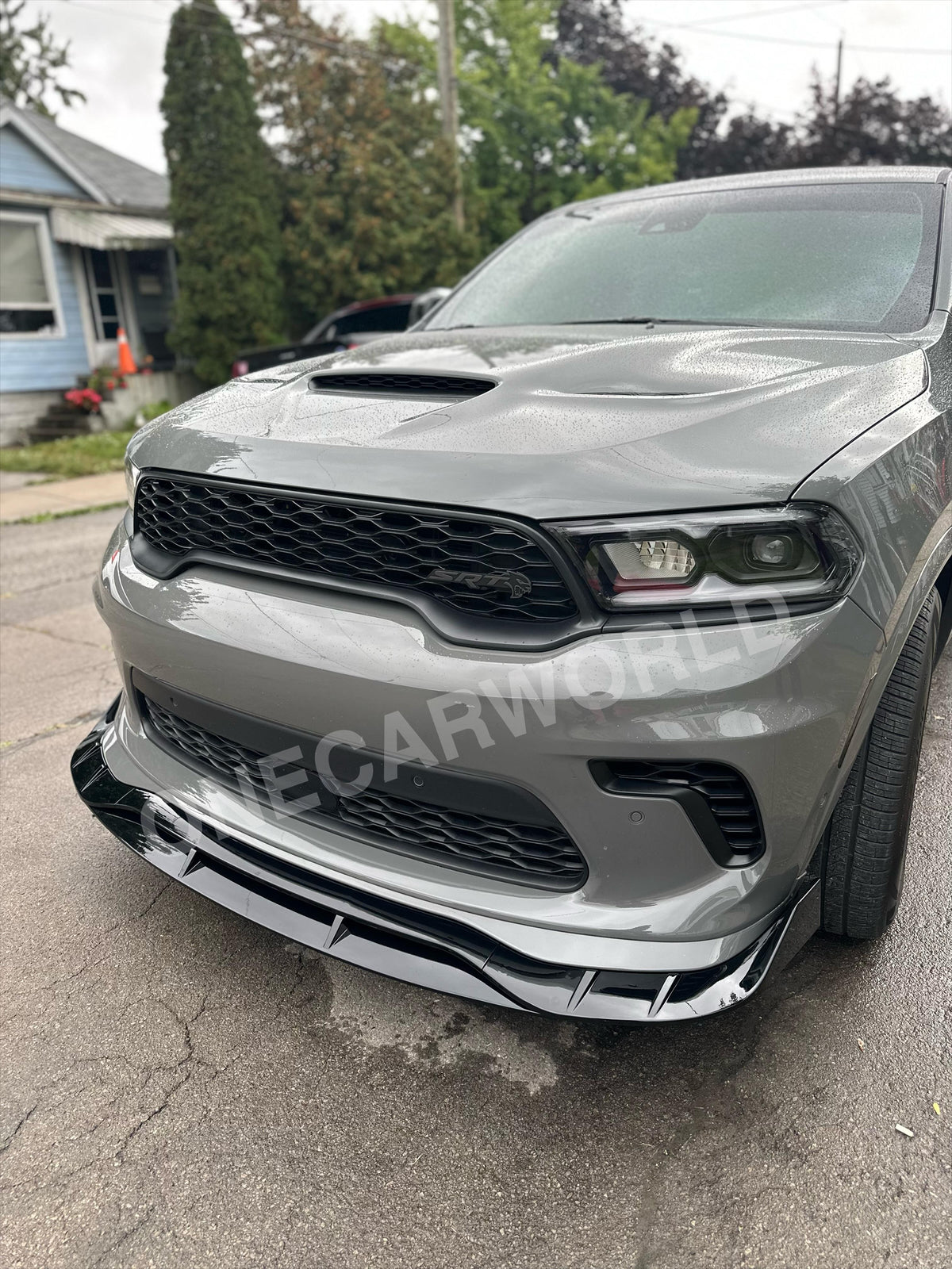V3R Double Deck Front Bumper Lip Splitter for 2021-2024 Dodge Durango ...