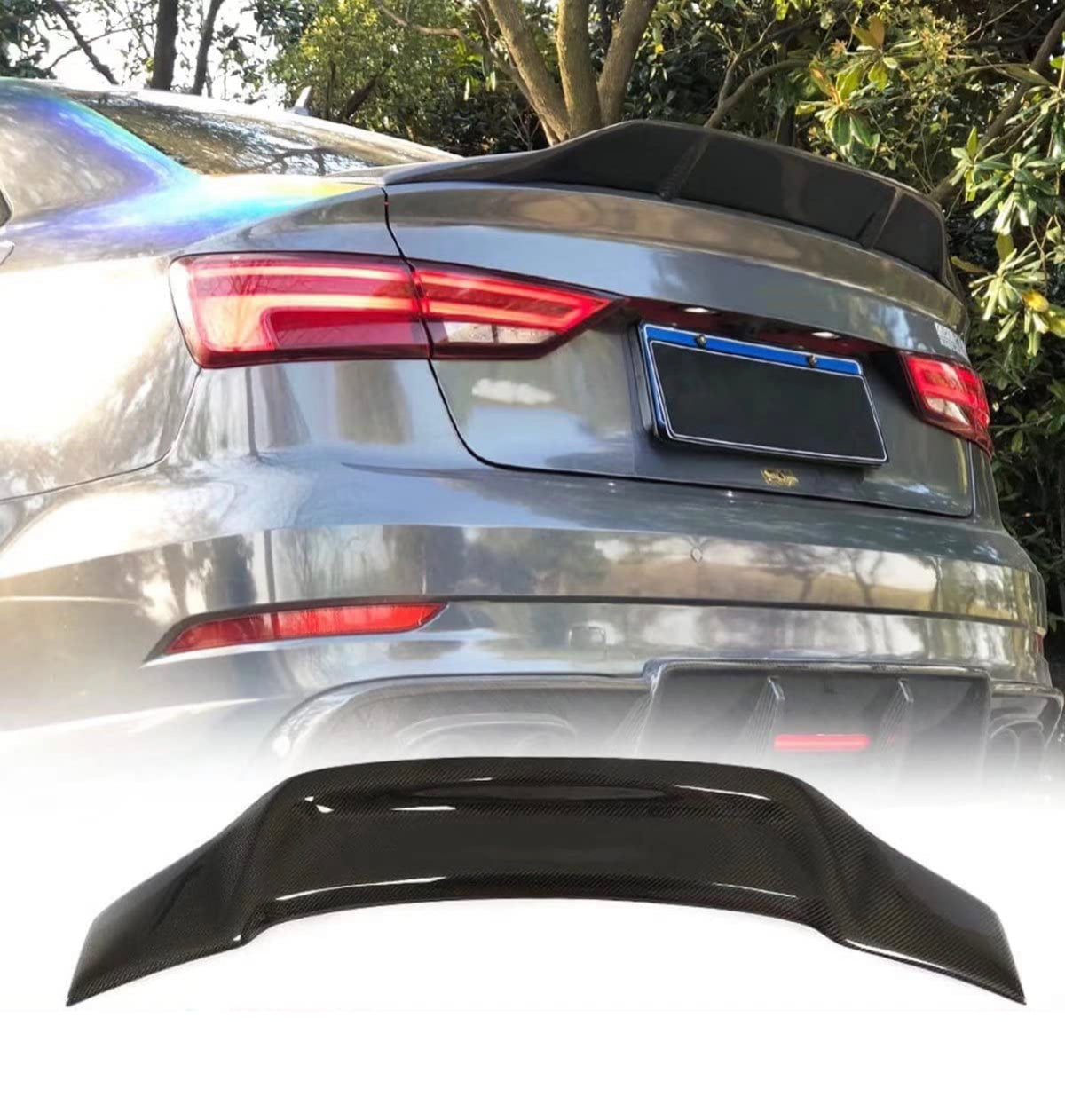 Trunk Spoiler for Audi A3 8V Base/Sline S3 RS3 Sedan 2014-2020 Custom ...